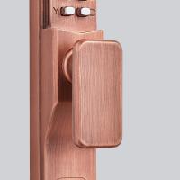 China Outdoor Double-sided Mechanical Password Lock Waterproof Not Hollow Out Aluminum Art Garden Door Garden Key Password Lock for sale