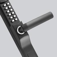 China Outdoor Double-sided Mechanical Password Lock Waterproof Not Hollow Out Aluminum Art Garden Door Garden Key Password Lock for sale