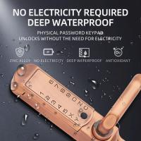 China Wholesale Price Outdoor Waterproof Iron Doors No Power Supply Battery Keys Pure Mechanical Digital Buttons Passwords Door Lock for sale