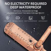 China Wholesale Price Outdoor Waterproof Iron Doors No Power Supply Battery Keys Pure Mechanical Digital Buttons Passwords Door Lock for sale