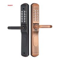 China Outdoor Waterproof Courtyard Doors No Need for Power Supply Pure Mechanical Button Password Door Lock With Key for sale