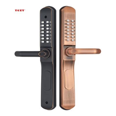 China Outdoor Waterproof Courtyard Doors No Need for Power Supply Pure Mechanical Button Password Door Lock With Key for sale