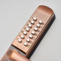 China Outdoor Waterproof Courtyard Doors No Need for Power Supply Pure Mechanical Button Password Door Lock With Key for sale