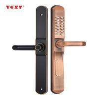 China Outdoor Waterproof Courtyard Doors No Need for Power Supply Pure Mechanical Button Password Door Lock With Key for sale