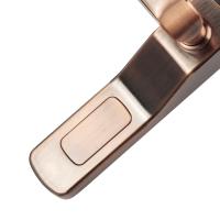 China Outdoor Double-sided Mechanical Password Lock Waterproof Not Hollow Out Aluminum Art Garden Door Garden Key Password Lock for sale