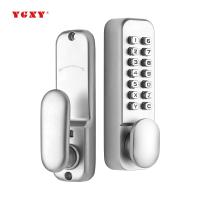 China Zinc Alloy Mechanical Password Door Lock Keyless Waterproof Button Digital Password  Entrance Door Household for sale