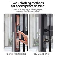 China YAGU Double-sided Popular Design Push Button Door Lock Security Mechanical Code Door Handle Lock for sale