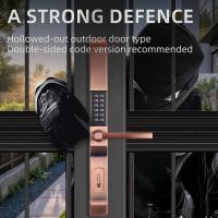 China YAGU Double-sided Popular Design Push Button Door Lock Security Mechanical Code Door Handle Lock for sale