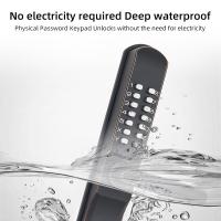 China YAGU Outdoor Waterproof Courtyard Doors No Need for Power Supply Pure Mechanical Button Password Door Lock With Key for sale