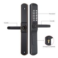 China YAGU Outdoor Waterproof Courtyard Doors No Need for Power Supply Pure Mechanical Button Password Door Lock With Key for sale