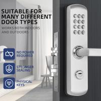 China YAGU Stainless Steel Waterproof Password Security Hotel Mechanical Key Lock Room Door Household Use for sale