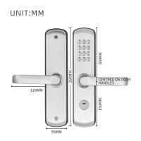 China YAGU Stainless Steel Waterproof Password Security Hotel Mechanical Key Lock Room Door Household Use for sale