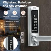 China YAGU Code Upgrade 5-digit Single-sided Key Combination Keyboard Smart Keyless Entry Door Lock Mechanical Key Single Door for sale