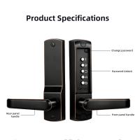 China YAGU Code Upgrade 5-digit Single-sided Key Combination Keyboard Smart Keyless Entry Door Lock Mechanical Key Single Door for sale
