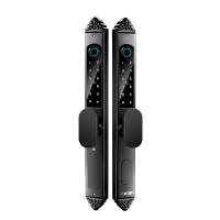 China OEM Tuya Sliding Door Smartlock 85 Mortise Latch Doors Handle with Locks Fingerprint Handle Electric Smart Lock Double-sided for sale