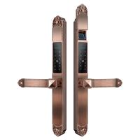 China Waterproof Tuya Sliding Door Smartlock 85 Mortise Latch Doors Handle with Locks Fingerprint Handle Electric Smart Lock for sale
