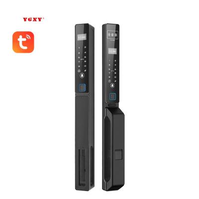 China Double Side Fully Automatic Broken Aluminum Fingerprint Lock Outdoor Waterproof Smart Door Lock for Garden Door Tuya Lock for sale
