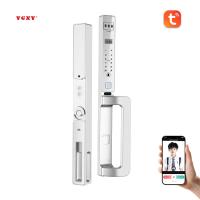 China Yagu Custom Security Electronic Waterproof Ip67 TUYA Video Doorbell  Hands Lock Narrow Bezel Cell Aluminum Door Code Lock for sale