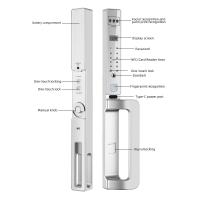 China Yagu Custom Security Electronic Waterproof Ip67 TUYA Video Doorbell  Hands Lock Narrow Bezel Cell Aluminum Door Code Lock for sale