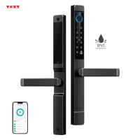 China Yagu Outdoor Slim Broken Bridge Aluminum Alloy Inteligente Tuya App Control Biometric Fingerprint Digital Smart Lock for sale