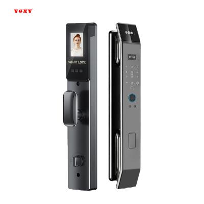 China 3D Face Recognition Door Lock Fully Automatic Electronic Digital Biometric Fingerprint Smart Gate Lock with Facial Scan for Home for sale