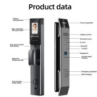 China 3D Face Recognition Door Lock Fully Automatic Electronic Digital Biometric Fingerprint Smart Gate Lock with Facial Scan for Home for sale