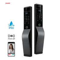 China Yagu Fully Automatic Double-sided Verification Double-sided Waterproof Cell Phone Remote Video  Monitoring Call Smart Locks for sale