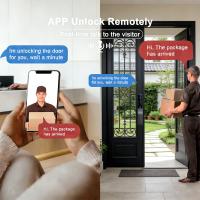 China Yagu Fully Automatic Double-sided Verification Double-sided Waterproof Cell Phone Remote Video  Monitoring Call Smart Locks for sale