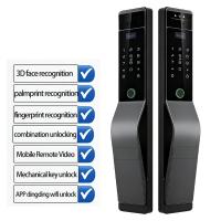 China Yagu Fully Automatic Double-sided Verification Double-sided Waterproof Cell Phone Remote Video  Monitoring Call Smart Locks for sale