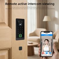 China YAGU Fully Automatic Face/Camera Wifi Main Door Lock Electric Small Remote Control Biometric Fingerprint Gate Lock for sale