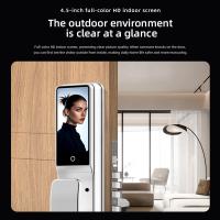 China Yagu Tuya Waterproof Outdoor Smart Lock with Camera Intercom 3D Face Recognition Biometric Fingerprint Remote Access Smart Lock for sale