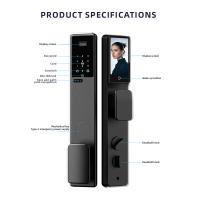 China Yagu Tuya Waterproof Outdoor Smart Lock with Camera Intercom 3D Face Recognition Biometric Fingerprint Remote Access Smart Lock for sale