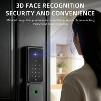 China YAGU 3D Face Palm Vein Door Smart Lock Tuya App Connectivity Waterproof Biometric Multifunctional for Wood/Aluminum Door for sale