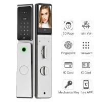 China YAGU 3D Face Palm Vein Door Smart Lock Tuya App Connectivity Waterproof Biometric Multifunctional for Wood/Aluminum Door for sale