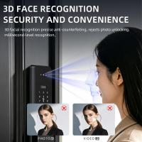 China Yagu Tuya Remote Smart Locks with Camera 3D Face Recognition Fingerprint Security Fully Automatic Door Entrance Door Smart Locks for sale