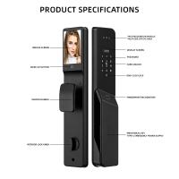 China Yagu Tuya Remote Smart Locks with Camera 3D Face Recognition Fingerprint Security Fully Automatic Door Entrance Door Smart Locks for sale