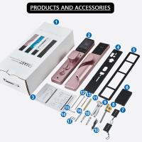 China Yagu 3D Facial Recognition Palm Vein Entry TUYA APP Rainproof Fully Automatic Smart Door Lock with Camera and Fingerprint for sale