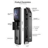 China YAGU High-End 3D Facial Recognition Smart Door Lock Fully Automatic Lock with Video Intercom and Peephole Function Main DoorLock for sale