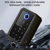 China Ttlock Tuya Smart Key Storage Boxes Finger Print Code Lockbox Entry Safe Key Box Lock Box for House Apartment for sale