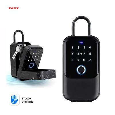 China Smart Key Storage Lock Box K5 Wireless Password Key Safe Alloy Box Ipx5 Waterproof for Tuya App for sale
