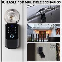 China Cerradura Inteligente Para Puerta Waterproof Ip65 Lock Box Outdoor Smart Code Fingerprint Padlock for sale