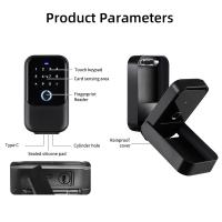 China Cerradura Inteligente Para Puerta Waterproof Ip65 Lock Box Outdoor Smart Code Fingerprint Padlock for sale