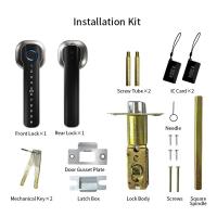 China YaguTuya Smart Fingerprint Door Lock Aluminium Handle Model Supports Wi-Fi Connectivity Suitable for Wooden Doors for sale