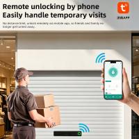 China Yagu Roll Gate Smart Lock Fingerprint Password Lock  Unlock Low Open Universal Security Door Electronic Lock Shop Lock for sale