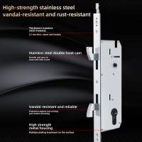 China YAGU Customized 2085 2585 2885 3085 3585 4085 4585 Sliding Door Special Lock with Hook Insert Aluminum Alloy Door Hook Lock Body for sale