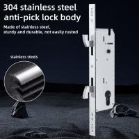 China YAGU Customized 2085 2585 2885 3085 3585 4085 4585 Sliding Door Special Lock with Hook Insert Aluminum Alloy Door Hook Lock Body for sale