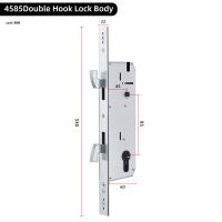 China YAGU Customized 2085 2585 2885 3085 3585 4085 4585 Sliding Door Special Lock with Hook Insert Aluminum Alloy Door Hook Lock Body for sale
