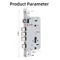 China YAGU Stainless Steel 6068 7068 7568 24*240mm Anti Theft Door Lock Body  Door Lock Accessories for sale