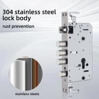China YAGU Stainless Steel 6068 30*240mm Anti Theft Door Lock Body  Door Lock Accessories for sale