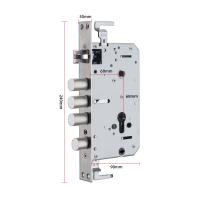 China YAGU Stainless Steel 6068 30*240mm Anti Theft Door Lock Body  Door Lock Accessories for sale